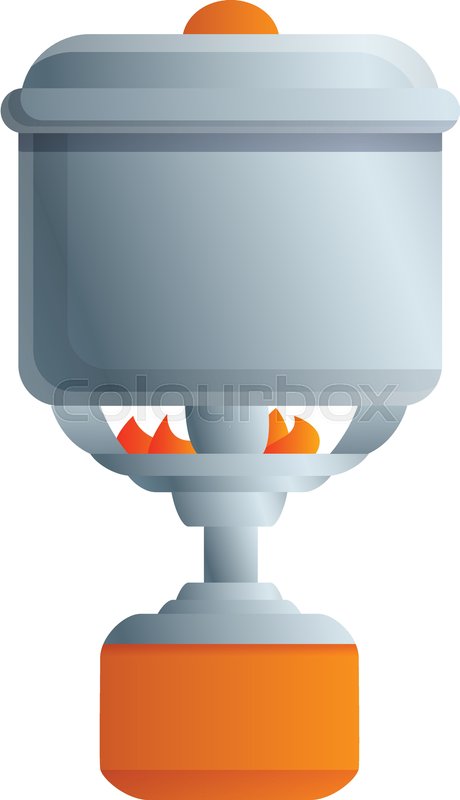 Camping gas lamp icon. Cartoon of ... | Stock vector | Colourbox
