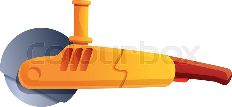 Angle grinder icon. Cartoon of angle ... | Stock vector | Colourbox