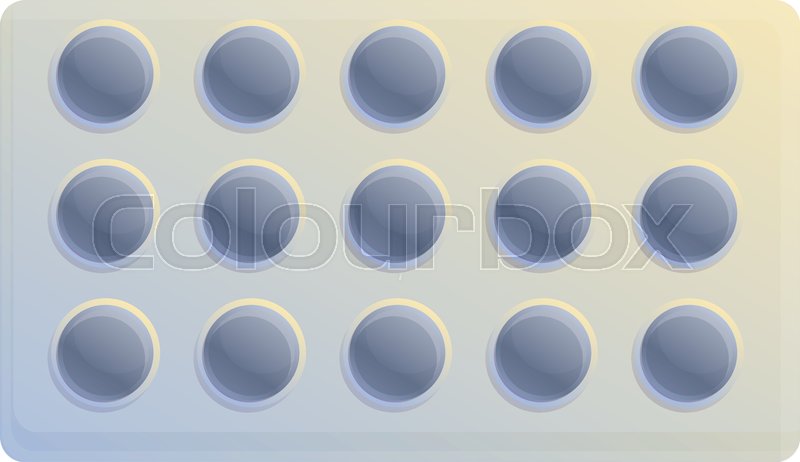 Pill pack icon. Cartoon of pill pack ... | Stock vector | Colourbox