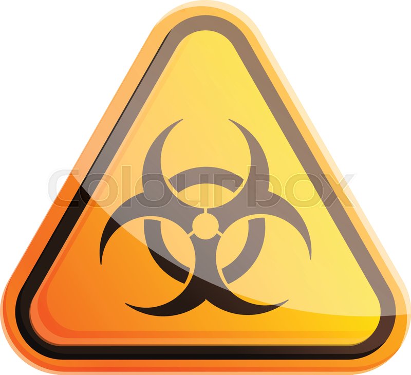 Biohazard sign icon. Cartoon of ... | Stock vector | Colourbox