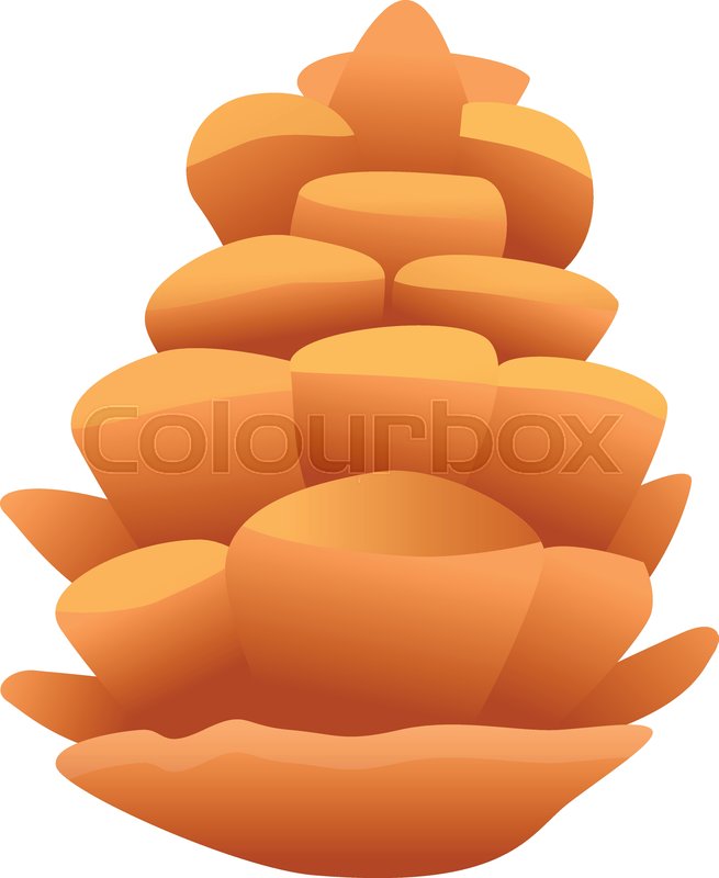 Cartoon Pine Cone
