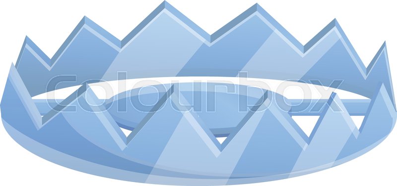Metal spike trap icon. Cartoon of ... | Stock vector | Colourbox