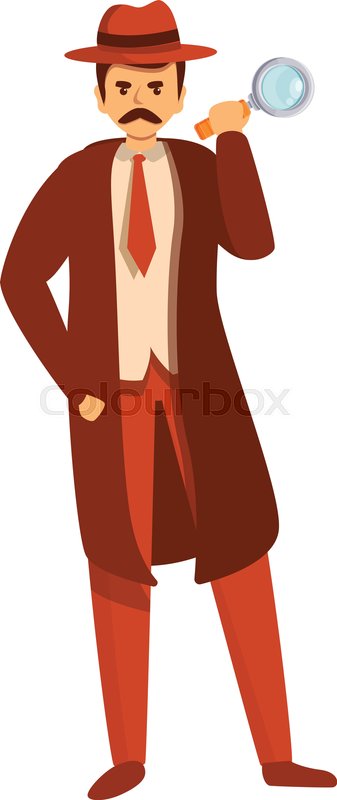 Police inspector icon. Cartoon of ... | Stock vector | Colourbox