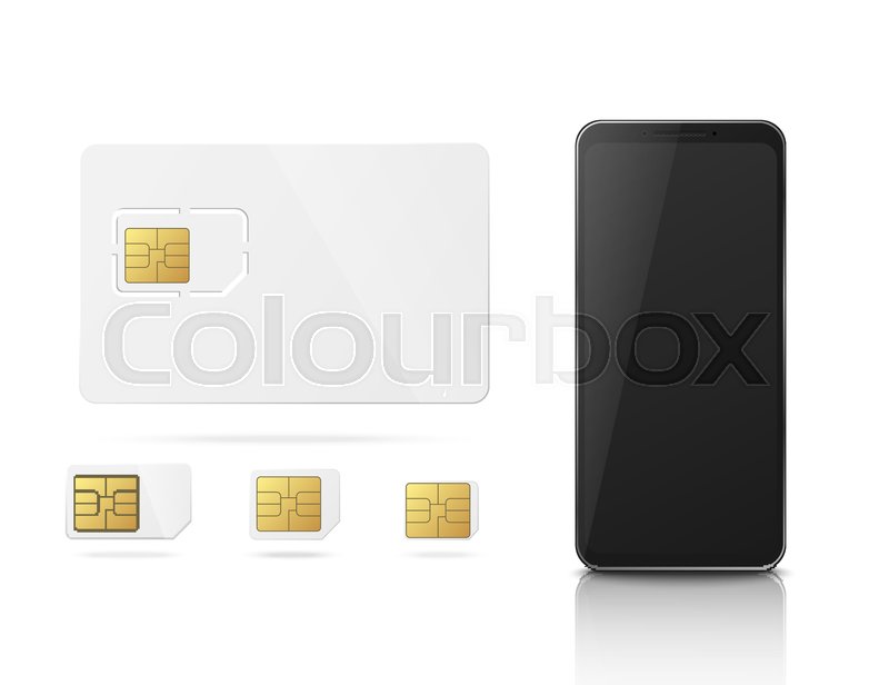 Set templates with mobile phone and ... | Stock vector | Colourbox