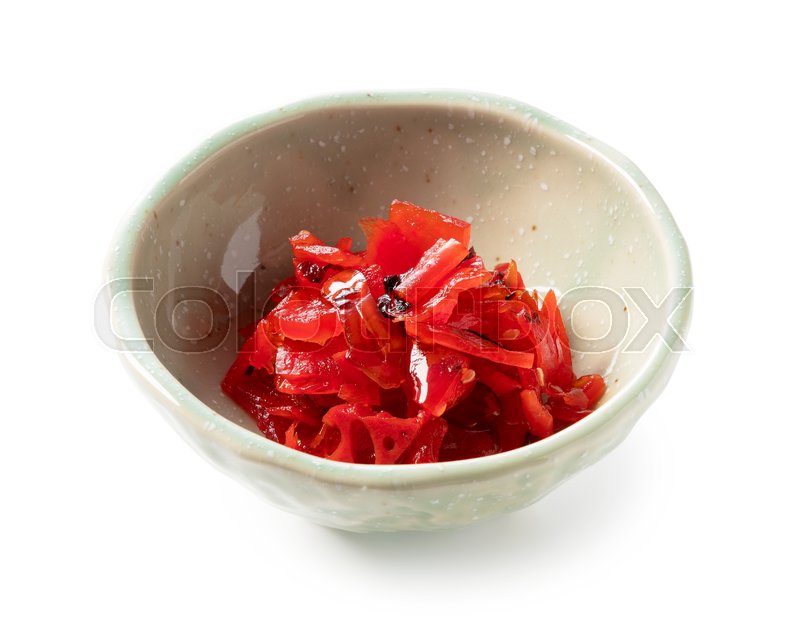 Japanese pickles. Red ... | Stock image | Colourbox