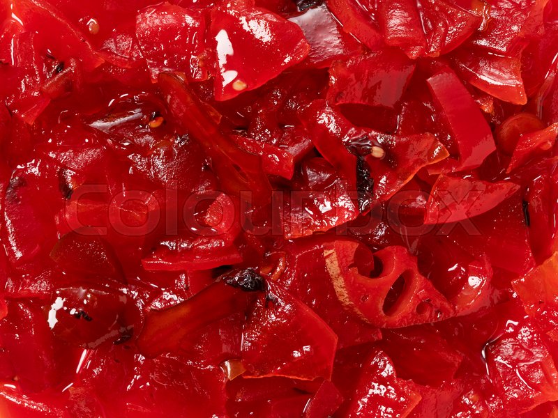 Japanese pickles. Red ... | Stock image | Colourbox