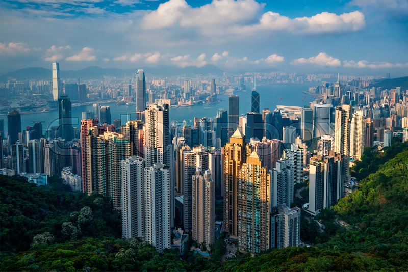 Famous view of Hong Kong - Hong Kong ... | Stock image | Colourbox