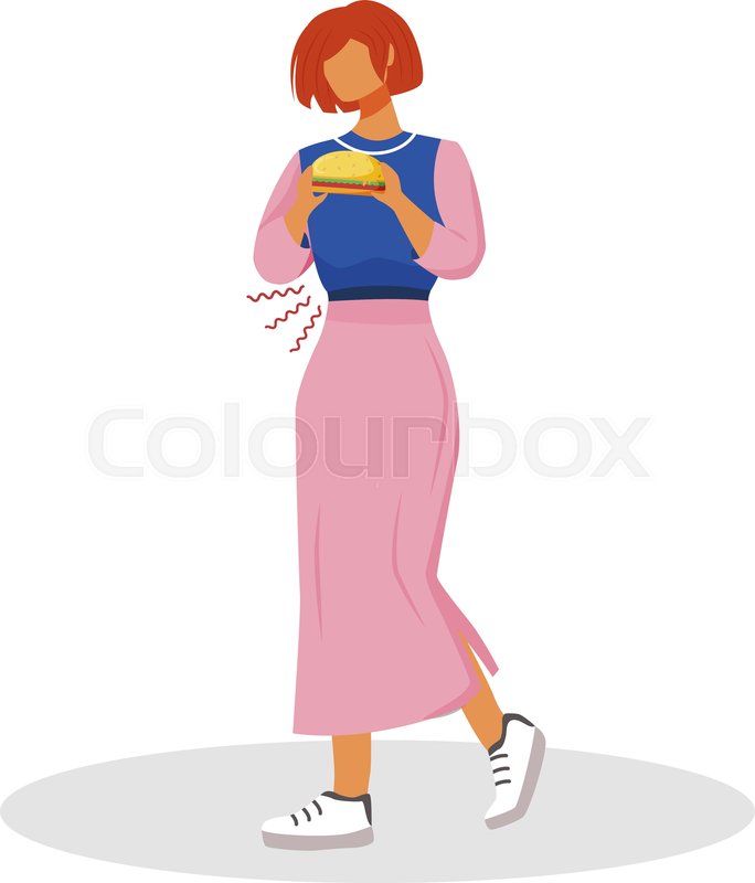 Hungry Stomach Cartoon