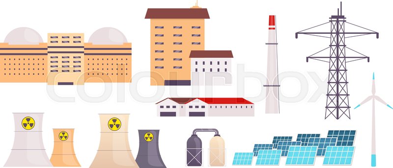 Cartoon Power Plant