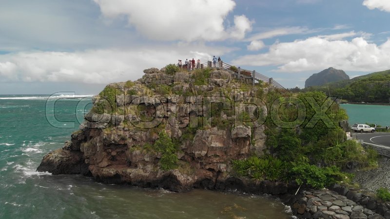 Maconde view point, Mauritius. Monument ... | Stock video | Colourbox