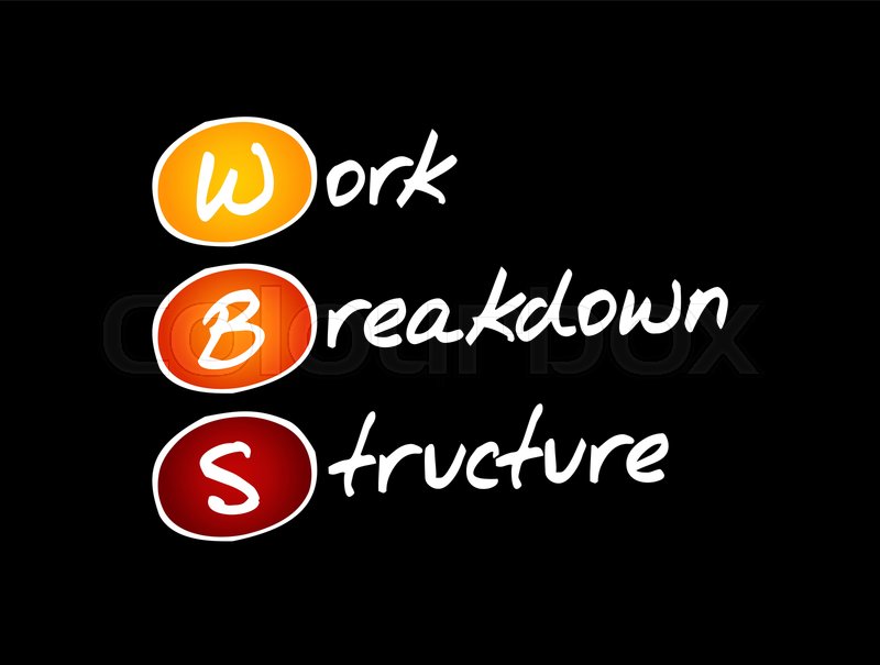 WBS - Work Breakdown Structure, ... | Stock vector | Colourbox