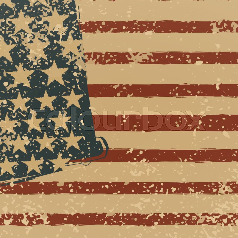 Grunge American Flag Wallpaper
