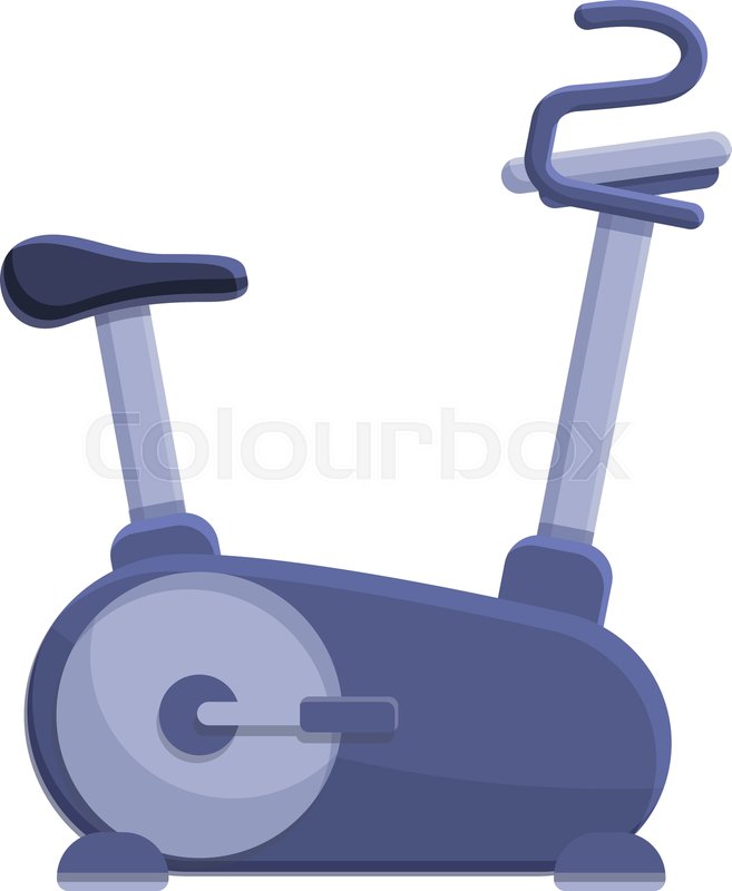 Workout exercise bike icon. Cartoon of ... | Stock vector | Colourbox