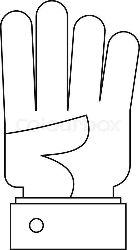 Bend finger icon. Outline illustration ... | Stock vector | Colourbox