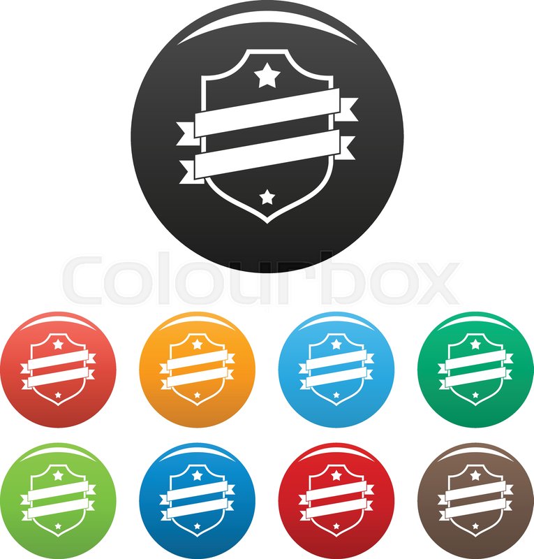 Badge business icon. Simple ... | Stock vector | Colourbox