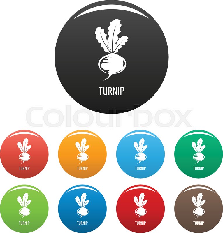 Turnip icon. Simple illustration of ... | Stock vector | Colourbox