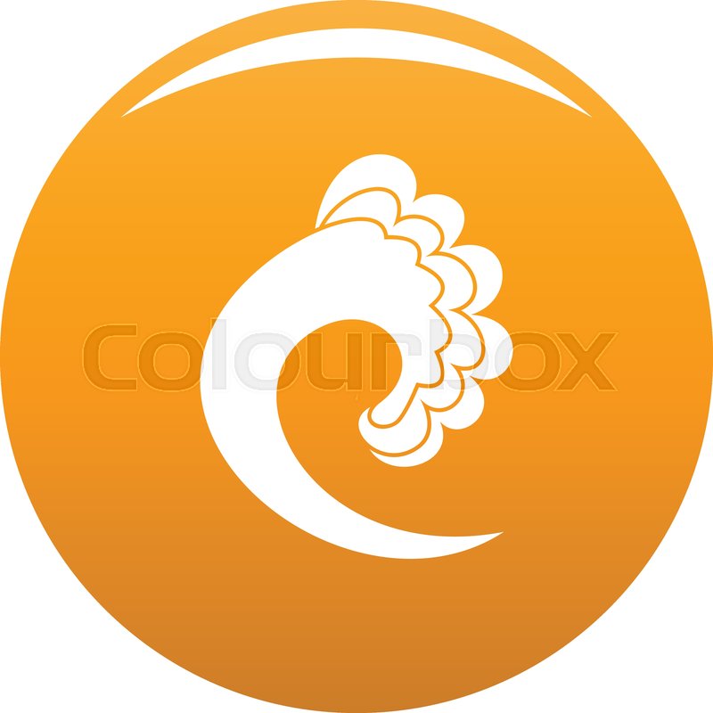 Wave ocean icon. Simple illustration ... | Stock vector | Colourbox