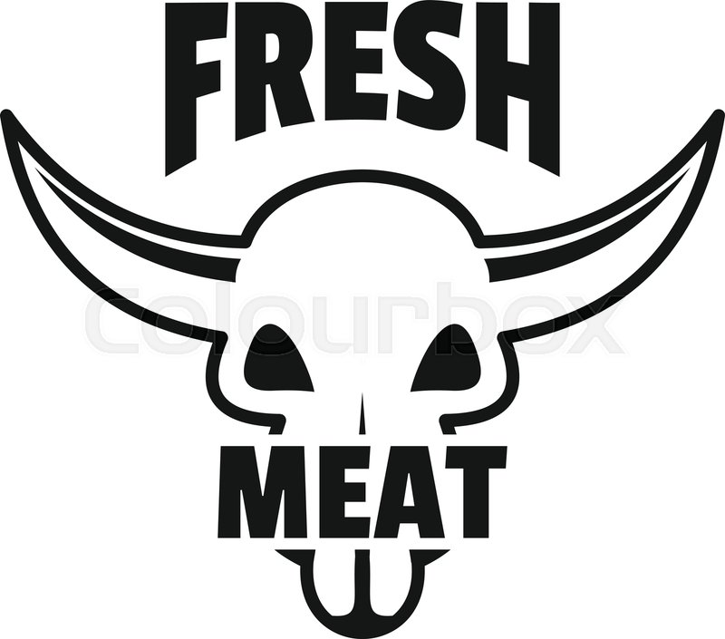 Fresh meat logo. Simple illustration ... | Stock vector | Colourbox