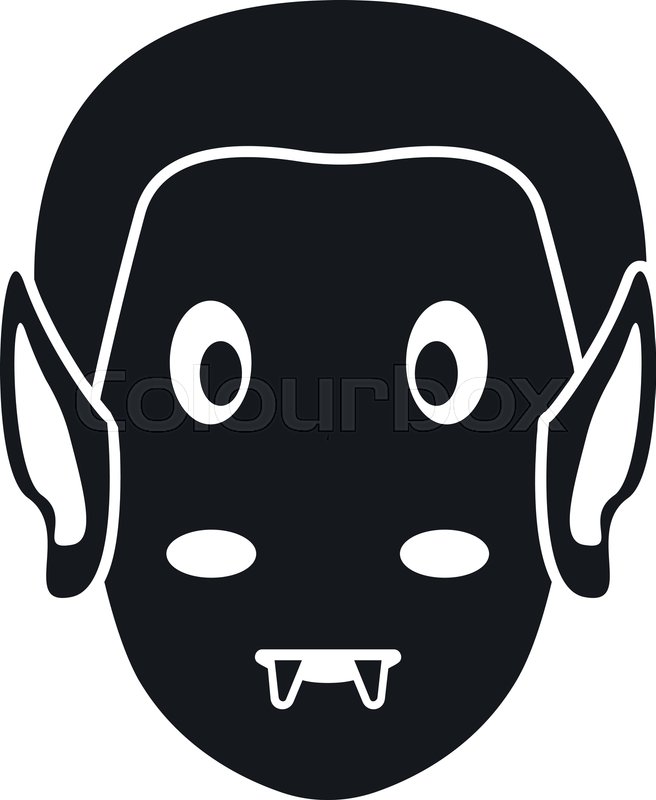 Vampire icon. Simple illustration of ... | Stock vector | Colourbox