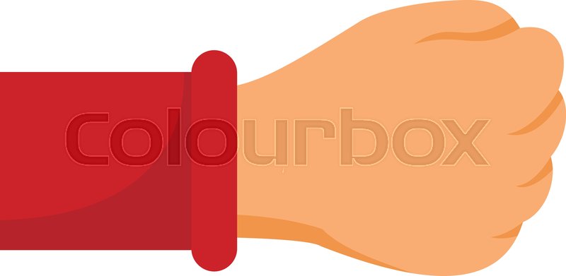 Team fist icon. Flat illustration of ... | Stock vector | Colourbox