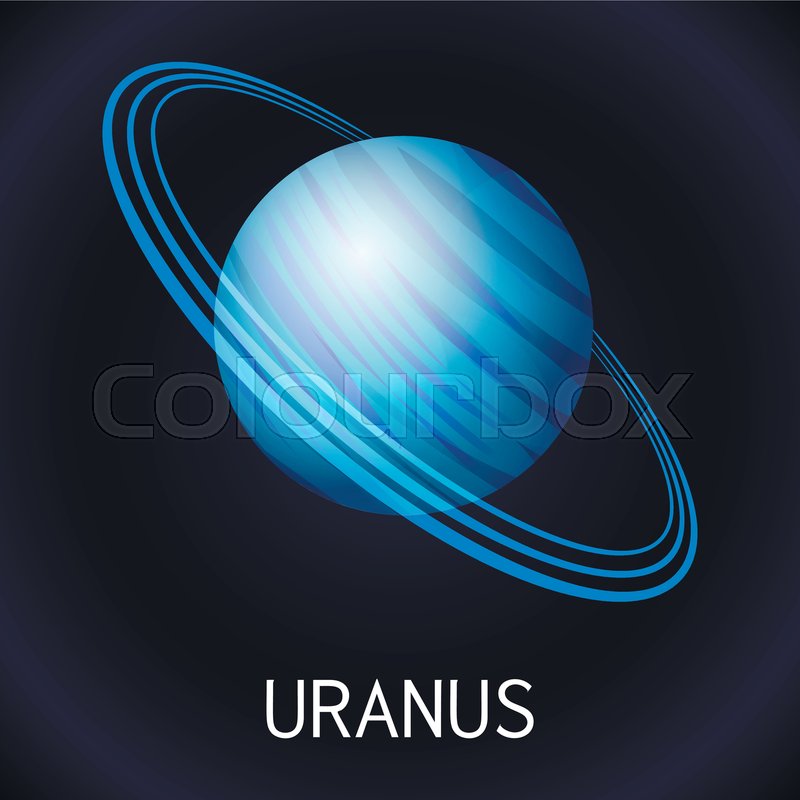 Uranus icon. Cartoon of uranus vector ... | Stock vector | Colourbox