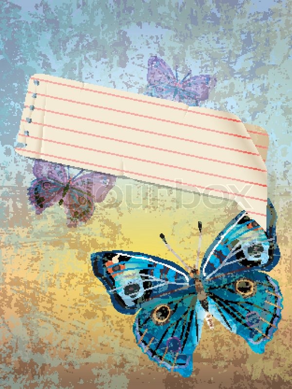 Vintage photo album page with ... | Stock vector | Colourbox