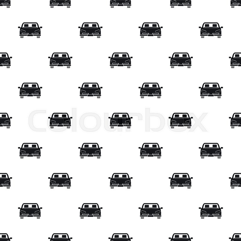 Front car pattern seamless vector ... | Stock vector | Colourbox