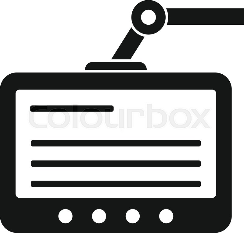 Surgery monitor icon. Simple ... | Stock vector | Colourbox