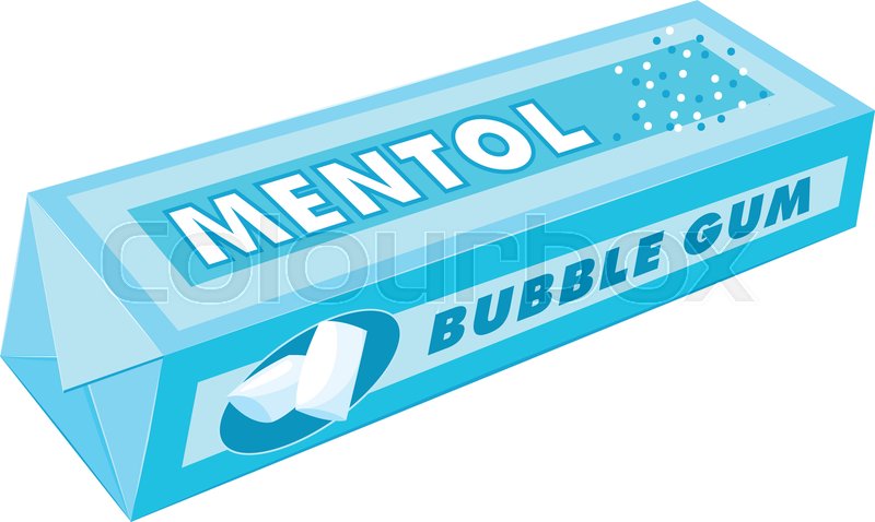 Mentol gum pads icon. Cartoon of ... | Stock vector | Colourbox