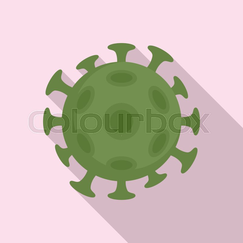 Cancer cell icon. Flat illustration of ... | Stock vector | Colourbox