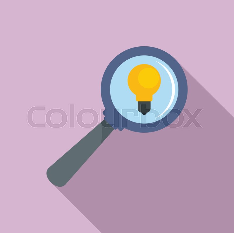 Magnifying Glass Icon Flat