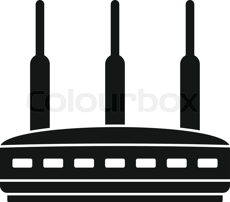 Modern router icon. Simple ... | Stock vector | Colourbox