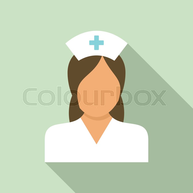 Team nurse icon. Flat illustration of ... | Stock vector | Colourbox