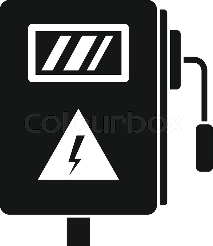 Electric box icon. Simple illustration ... | Stock vector | Colourbox