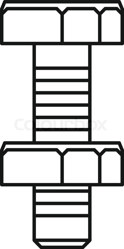 Bolt icon. Outline bolt vector icon ... | Stock vector | Colourbox