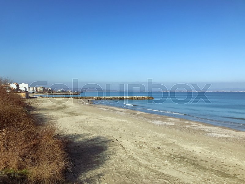Beach and sea in bright sunlight | Stock image | Colourbox
