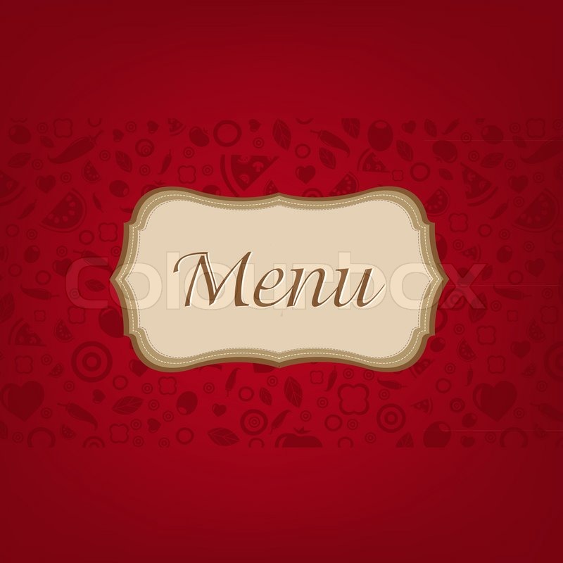 Dark Red Background With Menu | Stock Photo | Colourbox