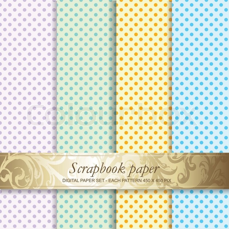 Colorful Backgrounds set - Scrapbook ... | Stock vector | Colourbox