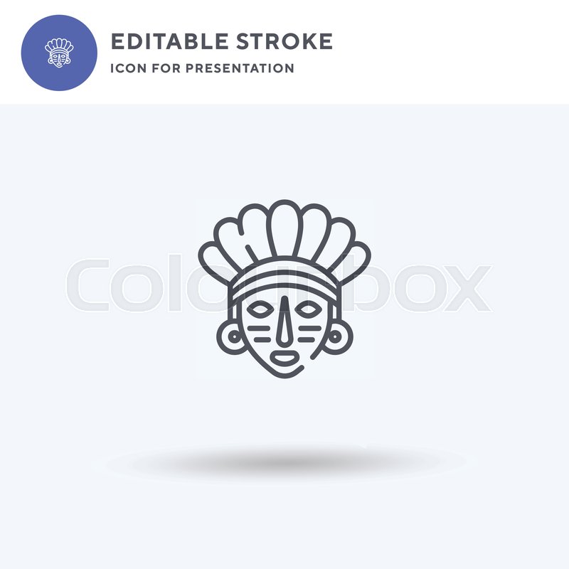 Mayan icon vector, filled flat sign, ... | Stock vector | Colourbox