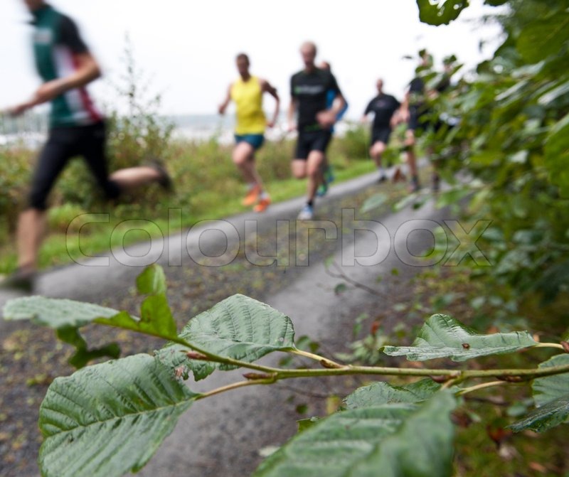 Team running | Stock image | Colourbox