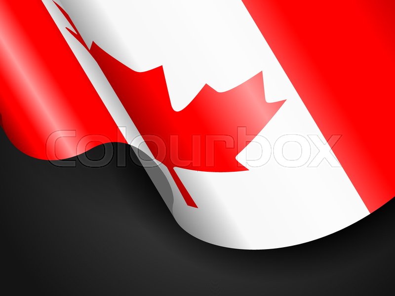 Canadian Flag Black And White