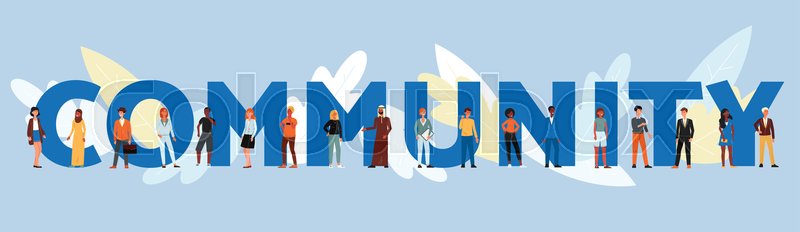 Community banner - cartoon people ... | Stock vector | Colourbox
