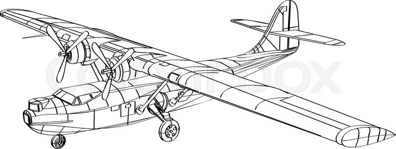 Seaplane Drawing