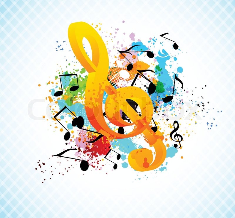 Music background | Stock vector | Colourbox
