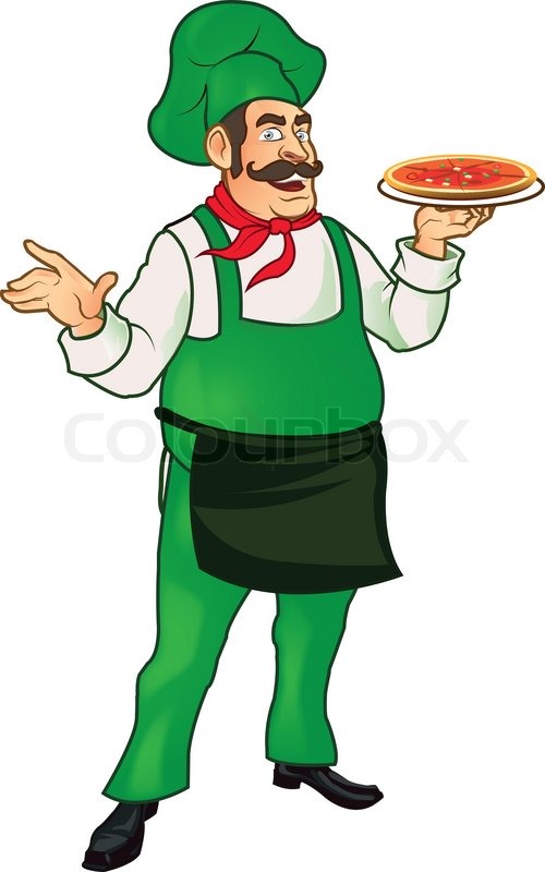 Pizza Man | Stock vector | Colourbox
