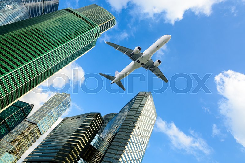 Looking Up At Airplane