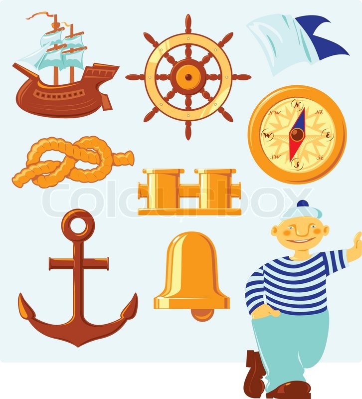 Nautische Symbole | Stock-Vektor | Colourbox