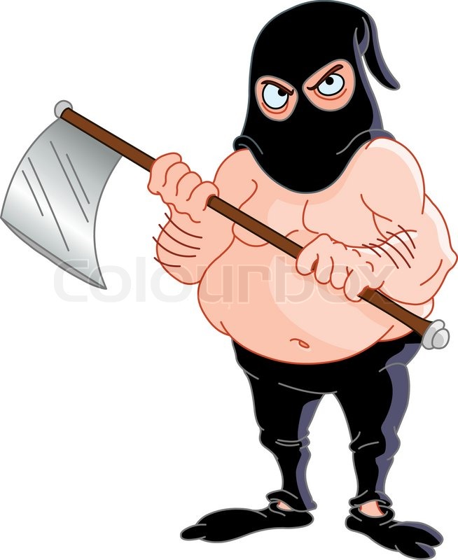 Morder, tegning, person | stock vektor | Colourbox