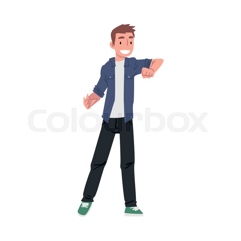 Smiling Student Cartoon