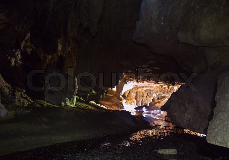 Unusual cave landscapes in New Zealand | Stock image | Colourbox
